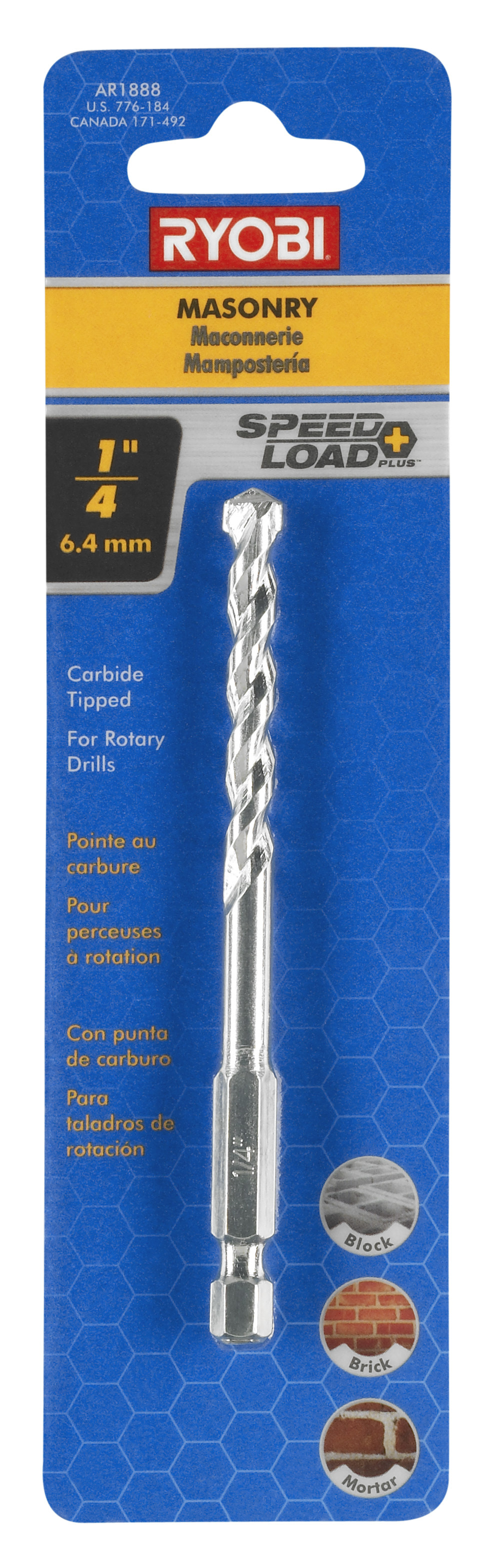 1 4 Masonry Drill Bit RYOBI Tools