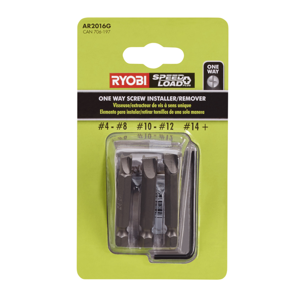 Security Screw Remover Set One Way Screw Driver & Remover Set - 5 Piece ...